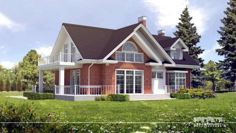 Projekt domu w amerykańskim stylu - wyjątkowy Dom Marzeń A0208b